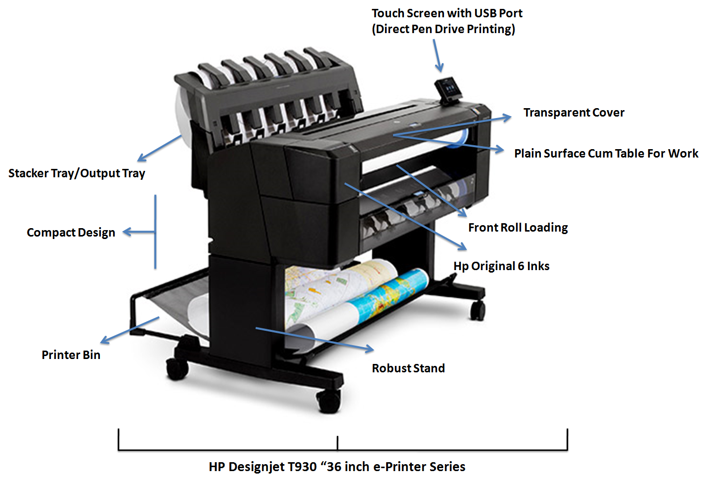 HP Designjet T930 36 Inch Plotter Printer HP Plotters India HP Designjet T930 36 Inch Plotter Printer HP Plotters India